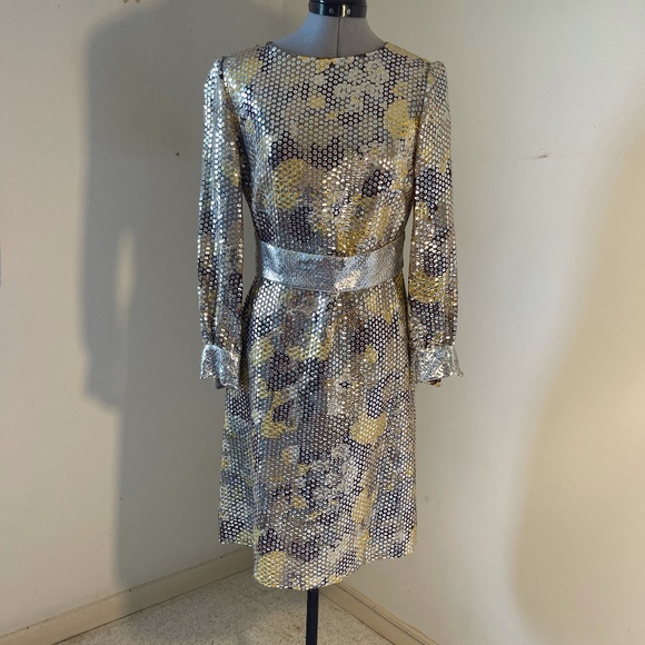 Dresses | Vintage Retro Sequin Couture Camo Dress | Poshmark